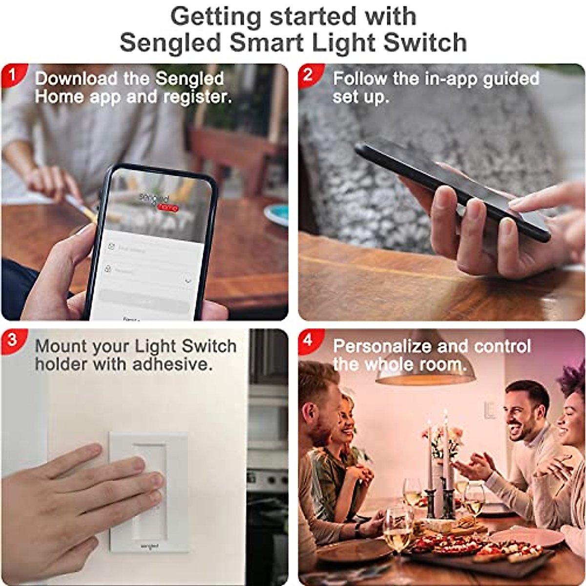Sengled (E39-G8C) Light Compatible with Alexa, Google, SmartThings, HomeKit and Siri, Smart Hub Required Zigbee Switch Remote Control Bulbs ON/Off/Level Brightness, Dimmable, 1 Pack, White