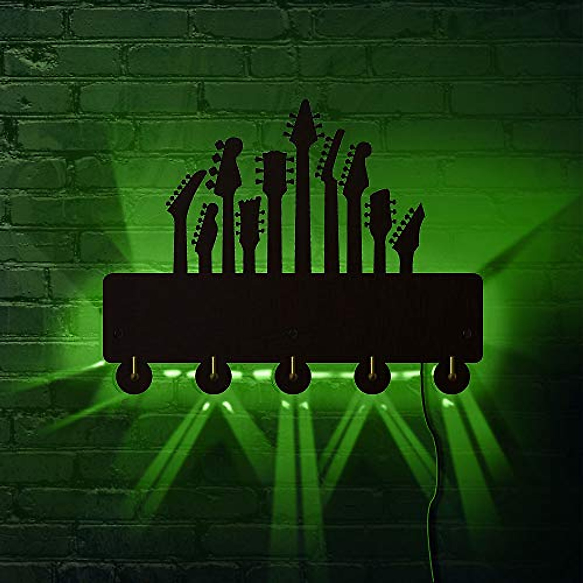 The Geeky Days Guitar Design Home Decor Wall Art Wall Hook Bedroom Decor Hanger Music Instrument Coat Bags Clothes Hook Keys Holder Towel Hooks for Music Lover Gift