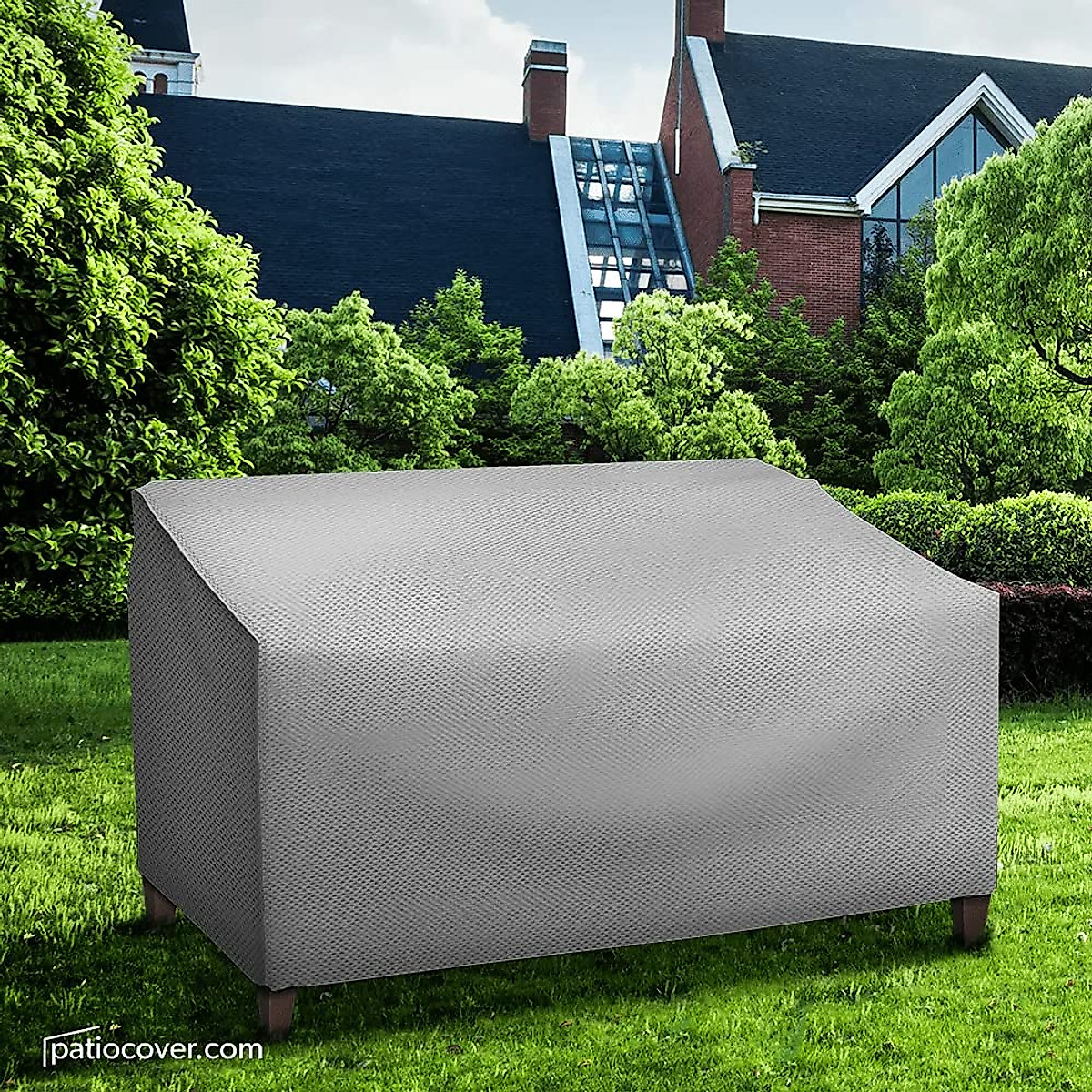 Patio Small Outdoor Loveseat Cover - Outdoor Patio Loveseat Washable - Heavy Duty Furniture 29x50x26 Inch Combo Cover