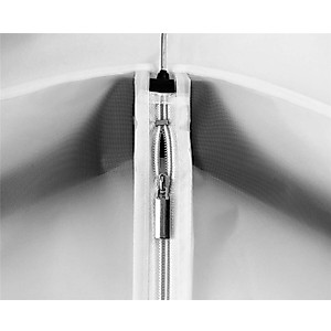 AOFUL Garment Cover Bag, Translucent PEVA Clothes Covers Organizer Storage Pack of 10 (8 Medium + 2 Large)