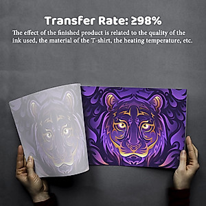 COOSKY Sublimation Paper, 8.5 x 11 inches 100 Sheets Heat Transfer Paper, Compatible with Inkjet Printer such as Epson ET-2720, etc, with Sublimation Ink for T-shirt, Mug, MDF Keychains, Bag DIY (A4)