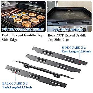 Wind Guard for Blackstone 36" Griddle,Blackstone Griddle Accessories for Flat Top Gas Grill,Magnetic Stainless Steel Wind Screens Protect Flame Hold Heat,Gas Saving