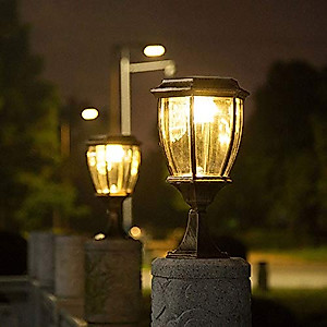 DIAOD Outdoor Pillar Lamp European Villa Wall Light Waterproof Home Garden Courtyard Light LED Street Garden Villa Lamp