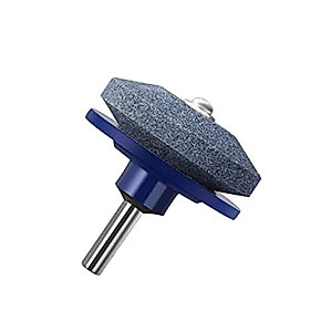 Eaarliyam Lawnmower Blade Sharpener, 1Pc (Bule) Garden Lawn Mower Grinder Wheel Stone Sharpener, for Power Drill Hand Drill Drill Repair Kit