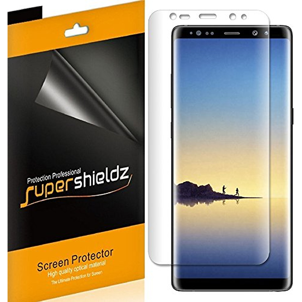 Supershieldz (2 Pack) Designed for Samsung Galaxy Note 8 Screen Protector, (PET) High Definition Clear Shield