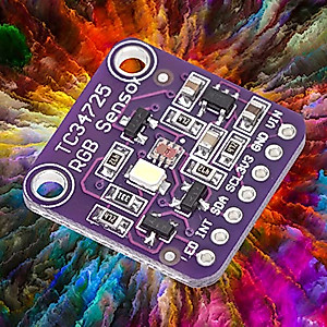 RGB Color Sensor, Low Power High Sensitivity Colour Sensing Module 400kbit/s Data Rate with Pin Header for Industrial Automation