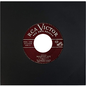 Square Deal Recordings & Supplies - 7" 45pm Vinyl Record Inner Sleeves - Archival Quality, Super Heavyweight 29# Black Paper with Hole - Set of 25#07IWBK