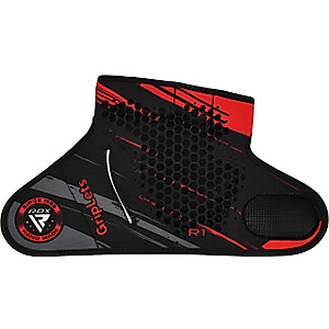 RDX Weight Lifting Gloves Grips, Workout Gym Fitness, Ventilated Anti-Slip Open Back Gripper, Deadlift Strength Training HIIT Exercise, Women Men Rowing Cycling Hanging Climbing Gymnastics Pull Ups