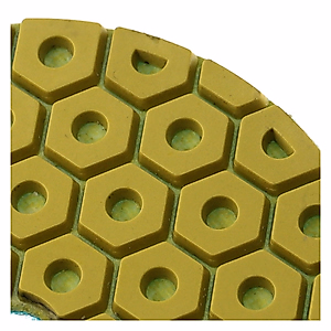 Polishing Pad 7 PCS Super 4 Inch Diamond Polishing Pads 100mm Flexible Wet Polishing Pad Granite Marble Concrete Floor Grinding Disc Polish Pad Kit (Color : Combon D, Size : Mix 7 Grits_7 PCS_4 INCH