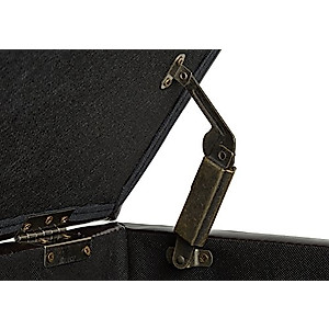 FIRST HILL FHW Marion Rectangular Storage Ottoman, Russet Brown