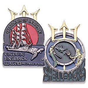 Shellback Challenge Coin - Unreal Military Shellbacks Coin - Designed by Military Veterans