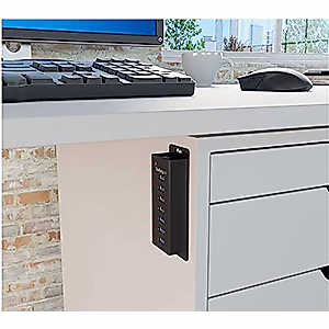 StarTech.com 7 Port USB 3.0 Hub (5 Gbps) - Metal Enclosure - Desktop or Wall Mountable - Rugged & industrial Powered USB Expander and Splitter Hub (ST7300U3M)