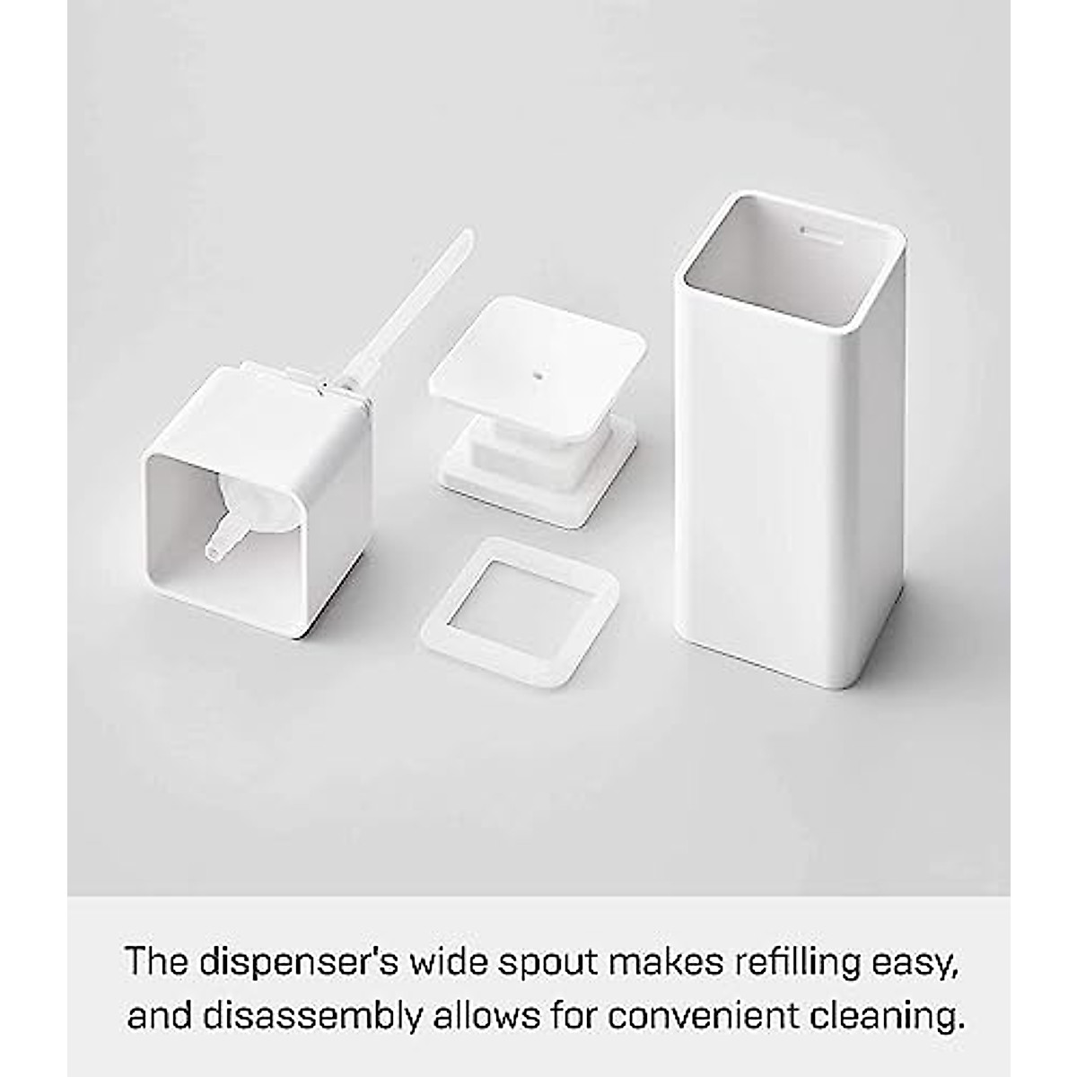 Yamazaki Home Tower One Handed Dispenser - Abs Plastic - 8.5 Fluid Oz., 250 Milliliters