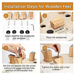 Kelendle Animal Footstool Turtle Upholstered Ottoman PU Leather Pouf Wood Foot Stool Rest for Living Room Bedroom Sofa Bench Seat Chair, Grass (Large, Brown)