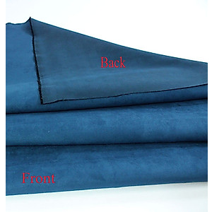 Mybecca Microsuede Fabric 58/60" Width Fabric by The Yard Color : Royal Blue (1 Yard, 36"x58") (Precut into 1 Yard Pieces by Prime)