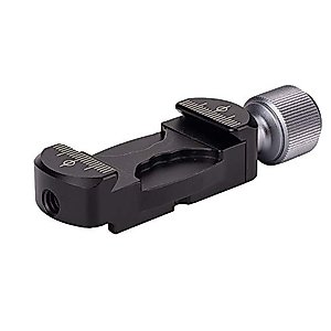 Universal Aluminum Arca Swiss Clamp with Hot Shoe Mount Adapter and 1/4" Screw for Professional Camera L Bracket Quick Release L Plate