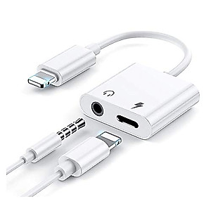 [Apple MFi Certified] Headphone Adapter for iPhone, 2 in 1 Lightning to 3.5mm Headphone and Charger Jack Dongle AUX Audio Adapter Compatible with iPhone 11/11 Pro/XS/XR/X/8 7 6, iPad, iPod, iOS 13