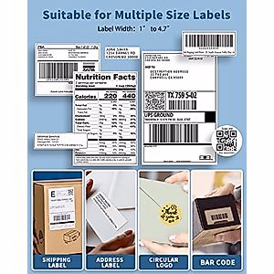 Phomemo Thermal Label Printer, Shipping Label Printer, Desktop Label Printer for Mac Windows Chromebook, Thermal Printer Compatible with Amazon, Ebay, Shopify, Etsy, UPS, FedEx, DHL
