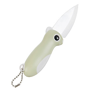 Hidoer Ceramic Paring Knife, Pocket Knife Folding Knife, Super Sharp Blade only 2.3 inch, Fruit Peeling Vegetable Cutting, Easy-to-Carry (Green)