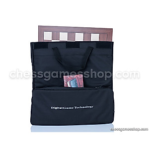 DGT USB Walnut e-Board with Timeless Pieces and Carrying Bag Included Chess Board