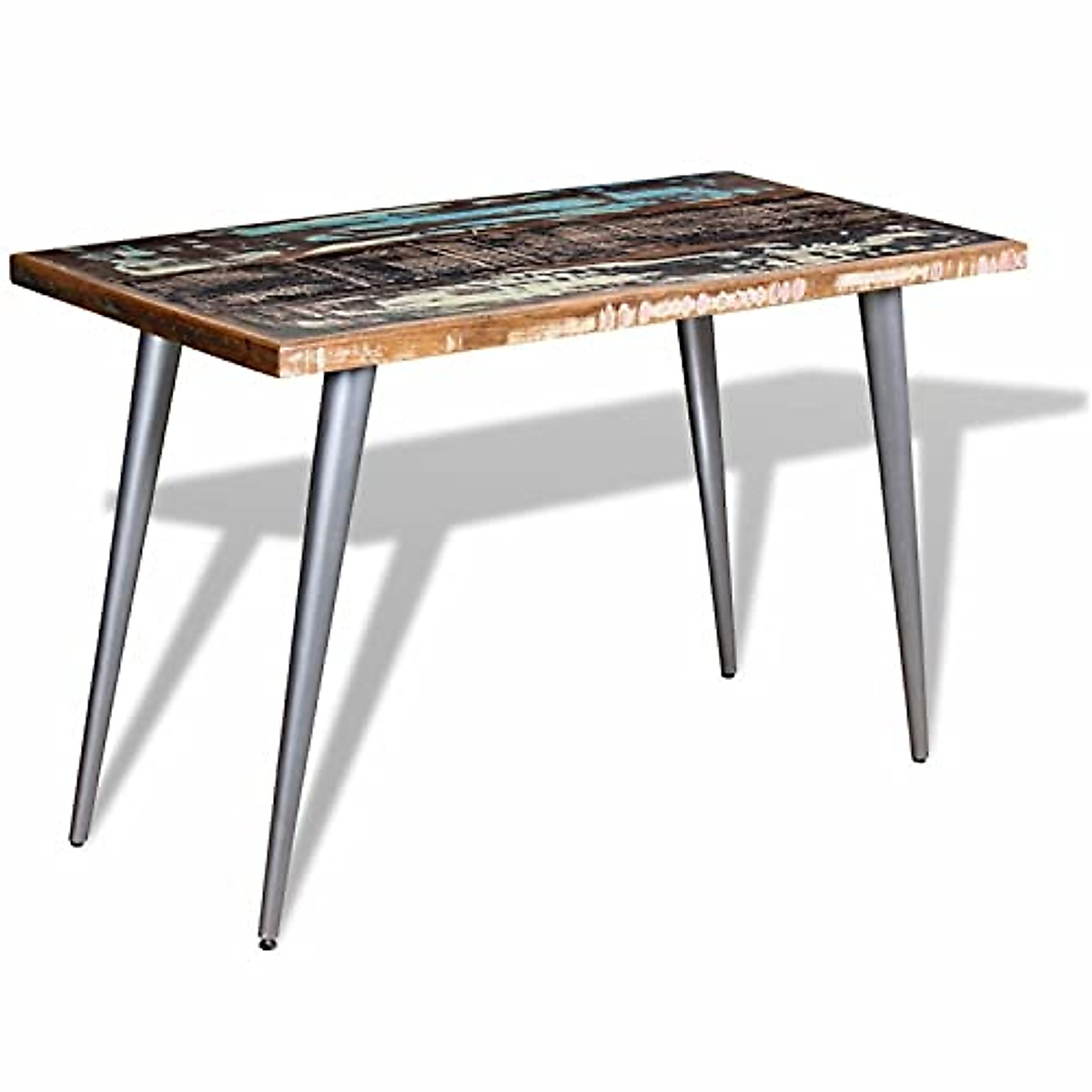 Tidyard Dining Table Solid Reclaimed Wood 47.2inx23.6inx30in for Bistro Kitchen Living Room Home Furniture