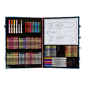 Crayola Frozen 2 Inspiration Art Case, 100 Art & Coloring Supplies, Gift for Kids, Ages 5, 6, 7, 8