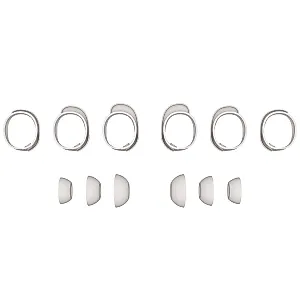 Bose QuietComfort Ultra True Wireless Bluetooth Adjustable Noise Cancelling Earbuds, Spatial Audio, Up to 6 Hours of Play Time, White Smoke Bundle with Fit Kit