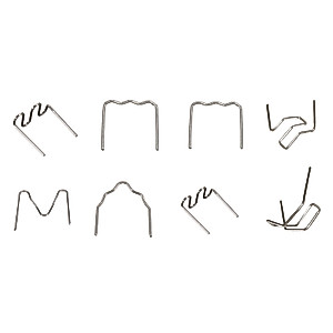 GoolRC Universal 100 Pcs/Set Precut 0.6mm-0.8mm Hot Wave Flat Staples for Plastic Stapler Repair Welder Repair Tool 7