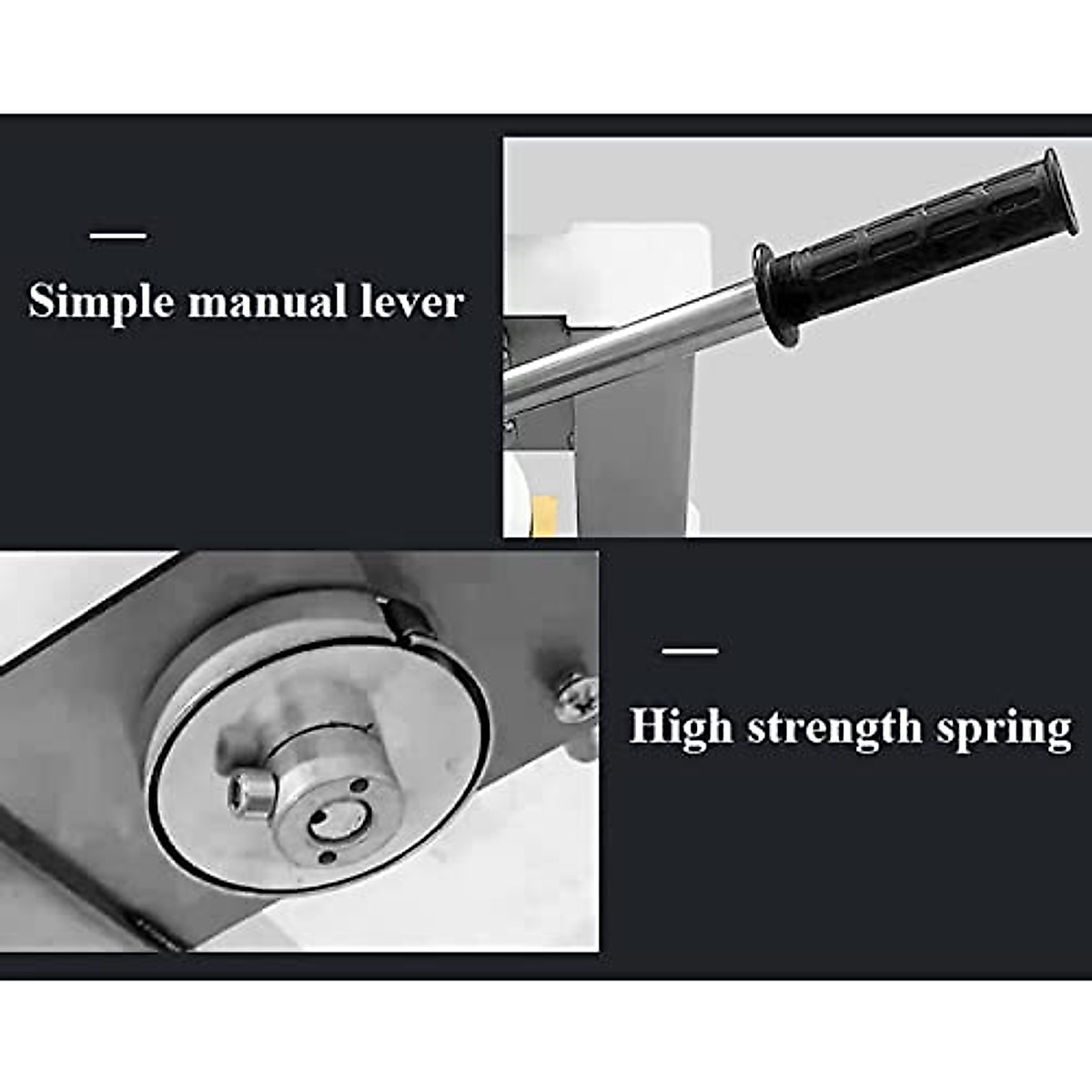 HACSYP Pizza Dough Press, Manual Stainless Steel Pizza Forming Machine, Pastry Press Machine, Dough Press for Commercial or Family