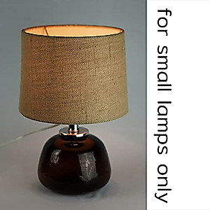 Mestar Decor Uno Fitter Small Natural Burlap Lampshade 9" x 10" x 7.5"