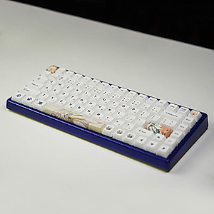 XDA PBT Keycaps White Keycap Black Characters Mechanical Keyboard 2.25 Enter 6.25U Spacebar Thermal Sublimation Keycaps