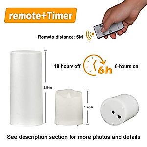 Rechargeable Flameless Candles Tea Lights, LED Candles Flickering Fake Candles with Remote & Timer, Warm White Tealights for Parties, Weddings, Christmas, Bar, Family, Dinner Outdoor Picnic Decoration
