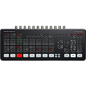 Blackmagic Design ATEM SDI Extreme ISO Live Stream Switcher Bundle with 8’ 5G-SDI Cable, 7’ Cat5e Cable, and 5-Pack of Solid Signal Cable Ties (SWATEMMXEPCEXTISO)