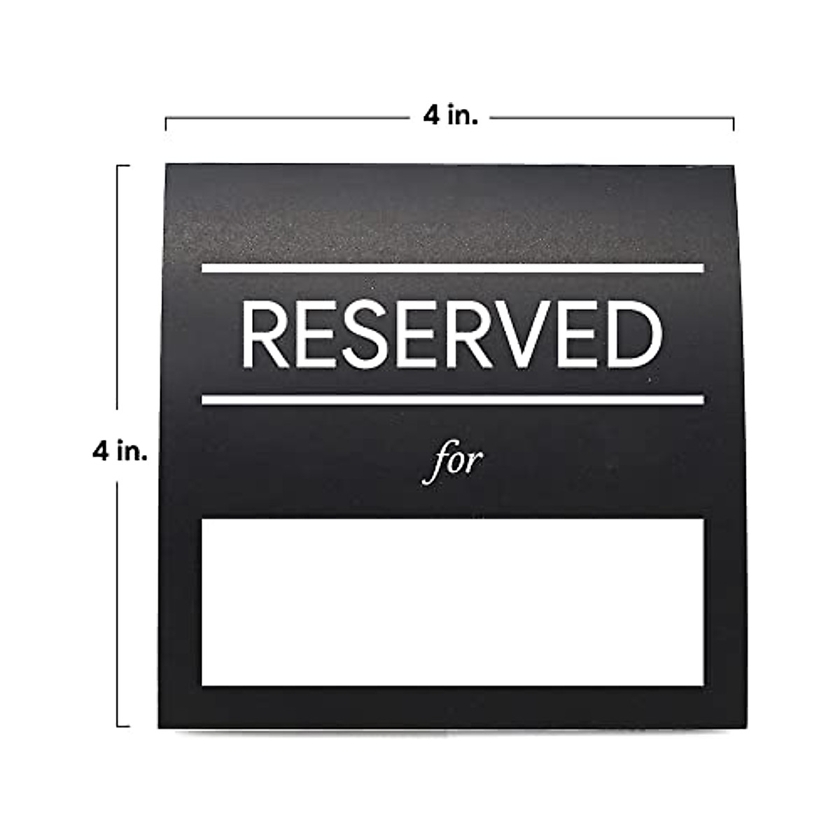 Reserved For Table Signs 20 Pack | Table Tent Place Cards for Weddings, Restaurants, Events