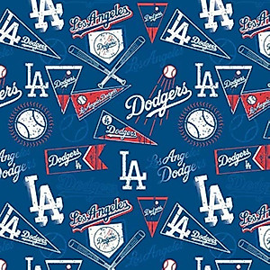 MLB LA Los Angeles Dodgers New Cotton Fabric by The Yard