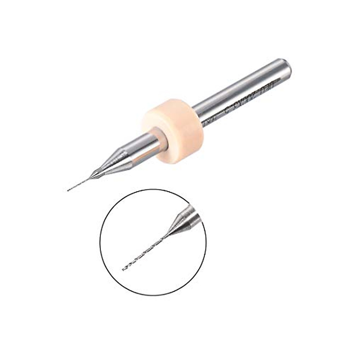 uxcell PCB Drill Bits 0.2mm Tungsten Carbide Rotary Tool Jewelry CNC Engraving Print Circuit Board Micro Drill Bits 1/8 Inch Shank 2 Set (20 Pcs)