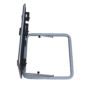 Galamarine 16.7"x16.7" Deck Hatch - Anodized Aluminum Square Hatch/Marine Porthole with Tempered Glass for Boat/Yacht/RV