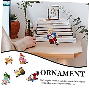ABOOFAN 15 Pcs Miniatures Kids Planter Desk Top Decor Tiny People Toy Mini Clown Figurines Circus Party Favors Funny Clown Decor Bonsai Cartoon Clown Miniature Clown Ornaments Baby Statue
