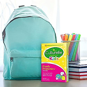 Culturelle Kids Chewable Daily Probiotic for Kids, Ages 3+, 30 Count, #1 Pediatrician-Recommended Brand, Natural Berry Flavored Daily Probiotics for Digestive Health, Oral Care & Immune Support