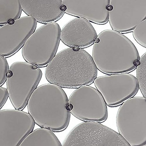 OTHWAY 2Pcs Kitchen Sink Mats, 15.8" x12" Scratch Free Sink Protector for Stainless Steel/Porcelain Sink, Pebble Design Quick Drain Dish Drying Mat, a Nice Touch for Your Kitchen