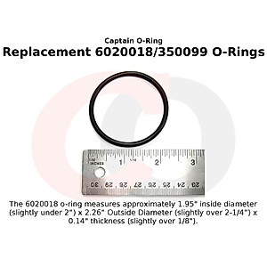 Captain O-Ring 6020018/350099 ORings Compatible with Pentair 350157/351157 Superflo Union Fitting & Sta-Rite SuperMax Adapter (3 Pack)