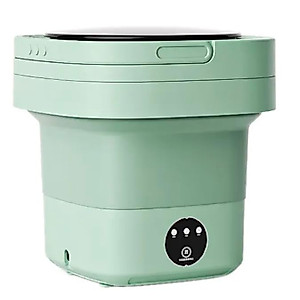 Portable Washing Machine, Home Automatic Foldable Washing Machine, Mini Washing Machine, Small Clothing Washing, Blue Sterilization (Green)