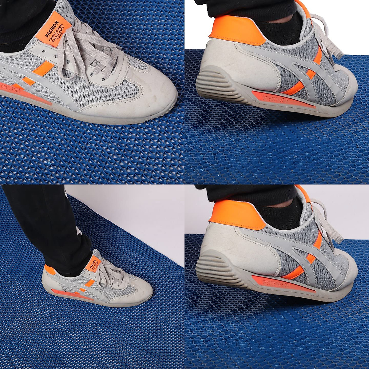 uyoyous Non-Slip Drainage Mat 35.4 x 82.6 inch Commercial Anti Fatigue PVC Floor Mat Wet Area Door Mat Bath Shower Floor Mat Versatile Restaurant Kitchen Heavy Duty Rugs for Indoor Outdoor Bathroom