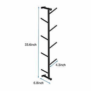 Hongtamoya 2 Pack Vertical Coat Rack/Hat Rack Wall Mount, Wall Mounted Coat Rack, Metal Wall Coat Rack for Entryway, Living Room, Bedroom