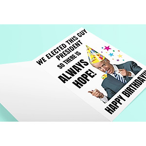 Pesky Patriot Funny Joe Biden Birthday Card for Getting Older | Old Humor Let's Go Brandon Gag Gift Birthday Card with Envelope
