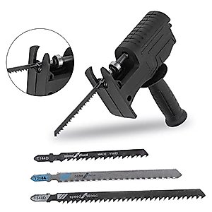 Yuecoom Electric Drill to Reciprocating Saw Adapter Chainsaw Conversion Head Saw Blades Handle Kit Cordless, Power Hand Saw Drill Attachment, Jig Saw Attachment,Drill Saw Attachment