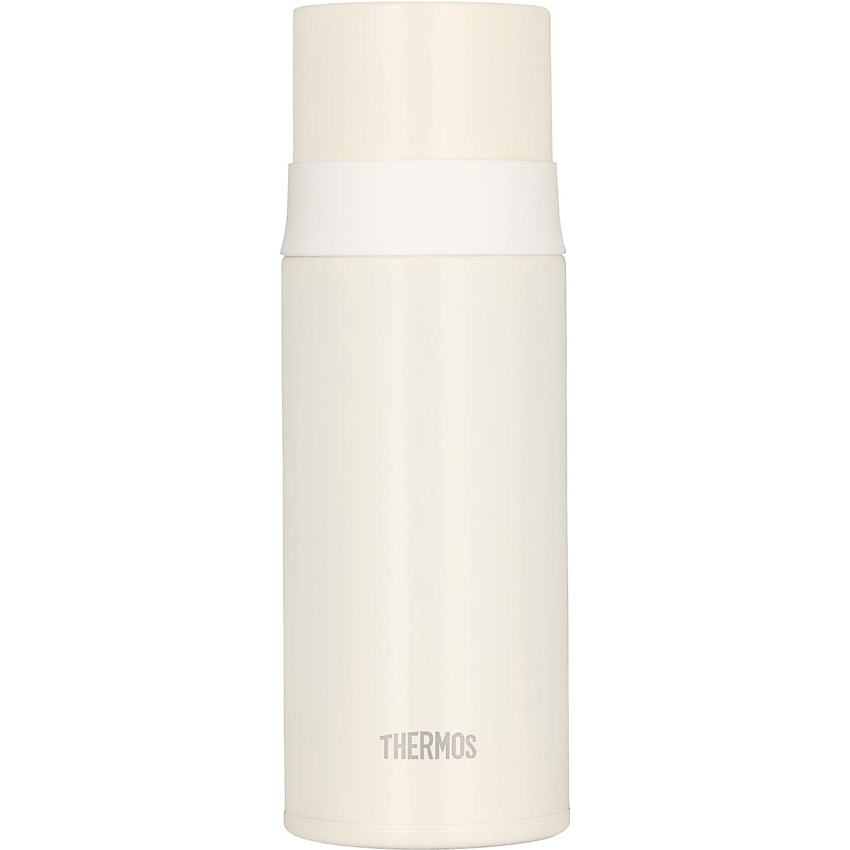 Thermos FFM-351 PRW Water Bottle, Stainless Steel Slim Bottle, Pearl White, 11.8 fl oz (350 ml)