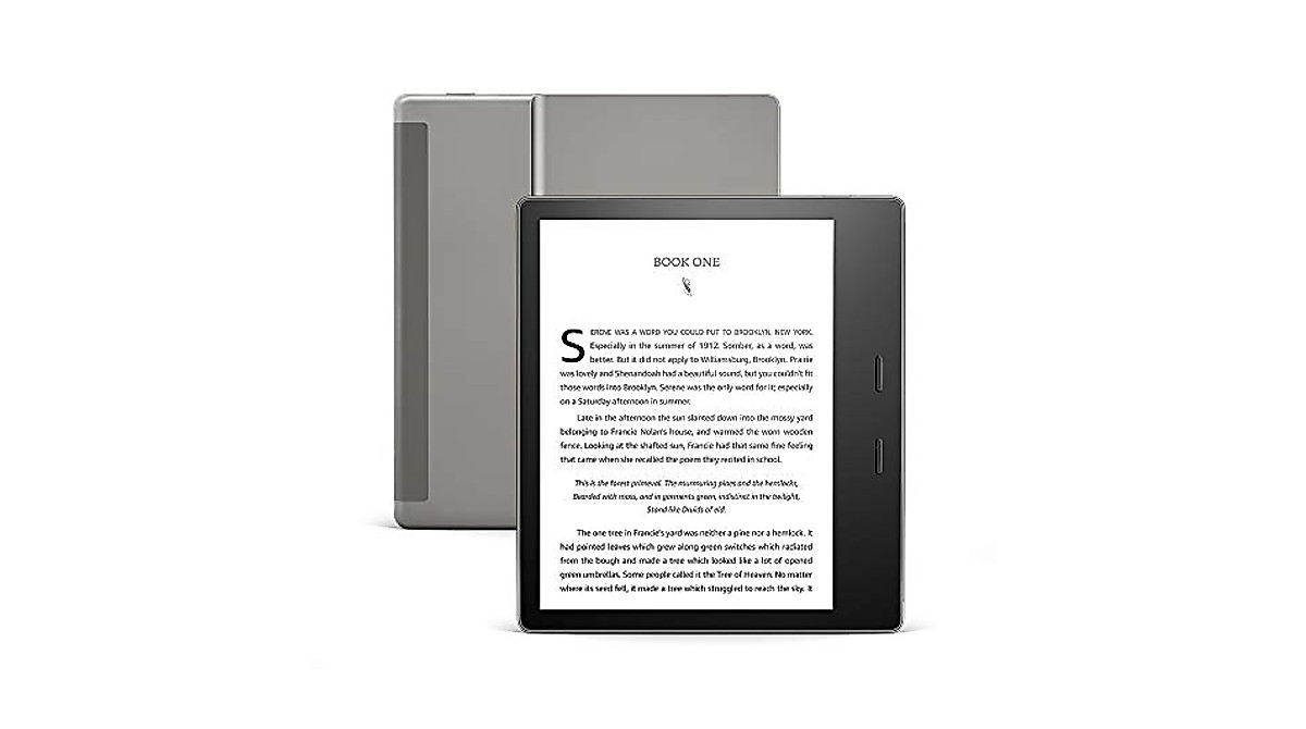 Shop Kindle Oasis - 7" Display, Page Turn Buttons, No Ads