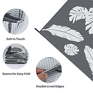 Lavezee Outdoor Rugs 6x9 Waterproof Indoor Outdoors Camping Area Rug for Patio, RV, Picnic, Bedroom, Kitchen, Reversible Portable Large Floor Mat