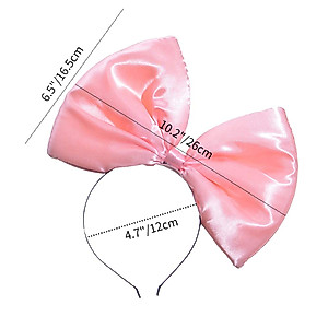 Women Huge Bow Headband Cute Bowknot Hair Hoop for Halloween Cosplay